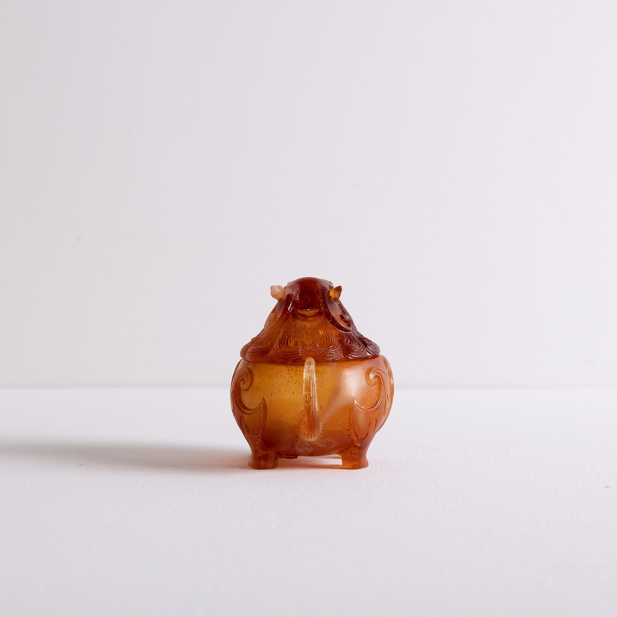 Suanni Lion Liuli Crystal Glass Incense Burner | Fun Decor with ...